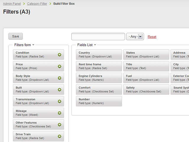 Filter Plugin for Classifieds Sites