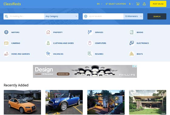 Classified Ads Themes | Classified Script Template